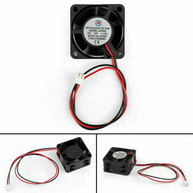 12V Pin SQ Line Computer PC 40x40x20mm 0.13A Lüftergekühlt 2 Brushless