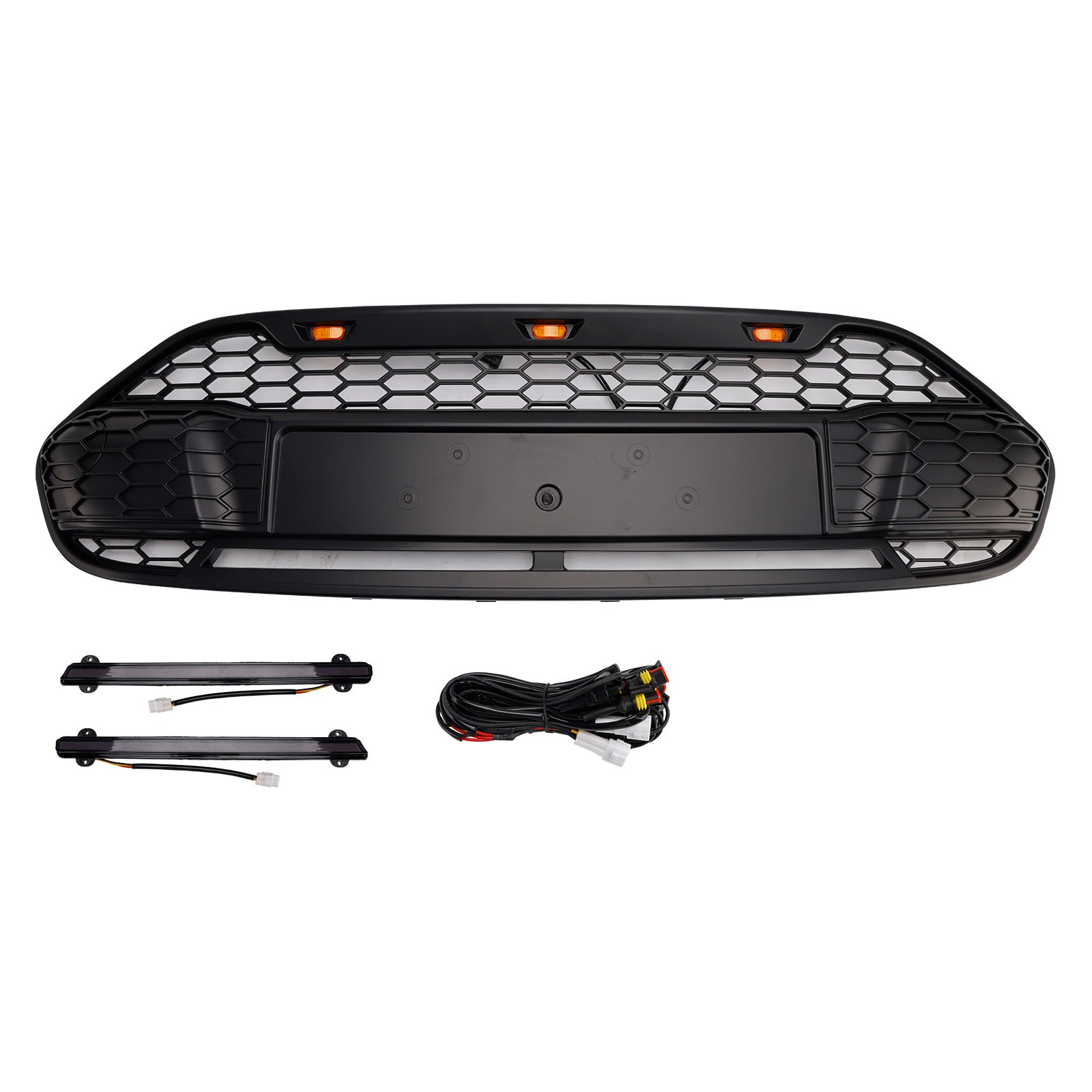 Ford Transit Connect (2014–2018) mit LED-Frontstoßstangengrill in Schw