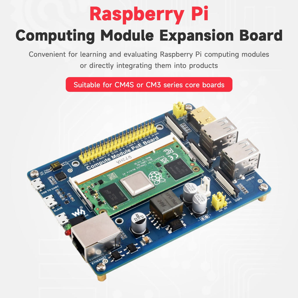 Raspberry Pi Compute Module Erweiterungsplatine für CM4S/CM3/3Lite/3+/