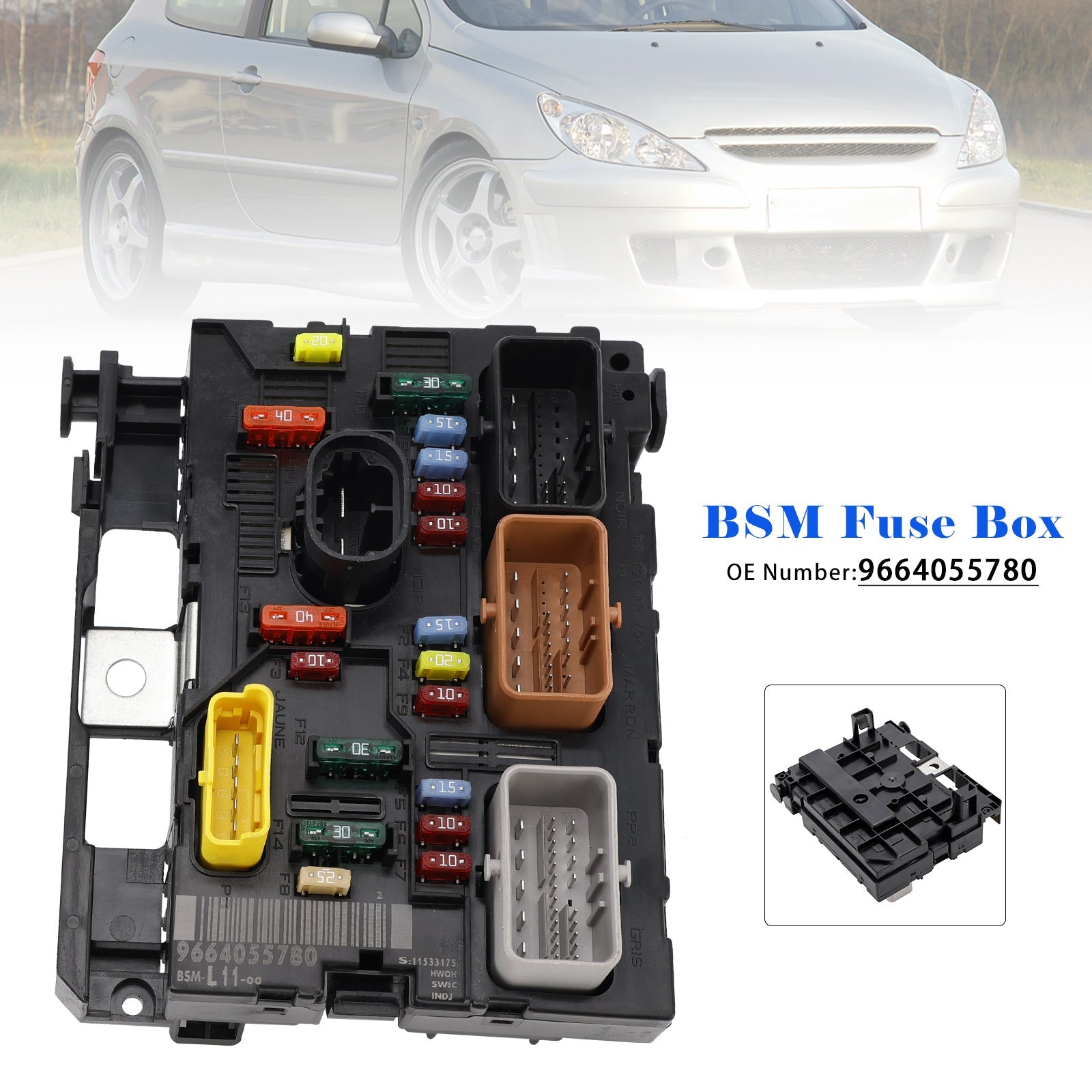 Sicherungskasten BSM L11 9664055780 für Peugeot 207 307 406 Partner