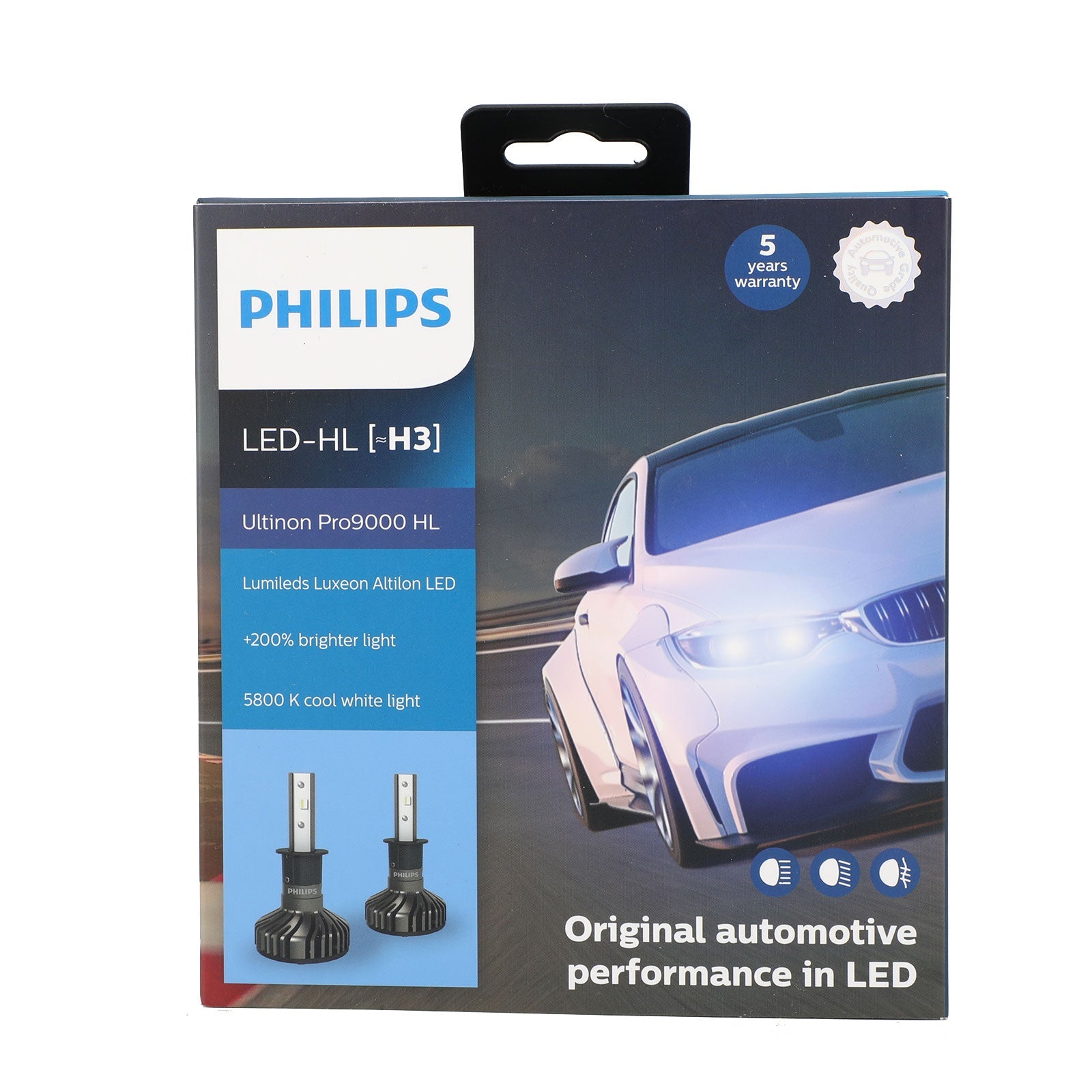 For Philips HB3/4 Ultinon Pro9000 LED Headlight Bulbs +250% 5800K 1100