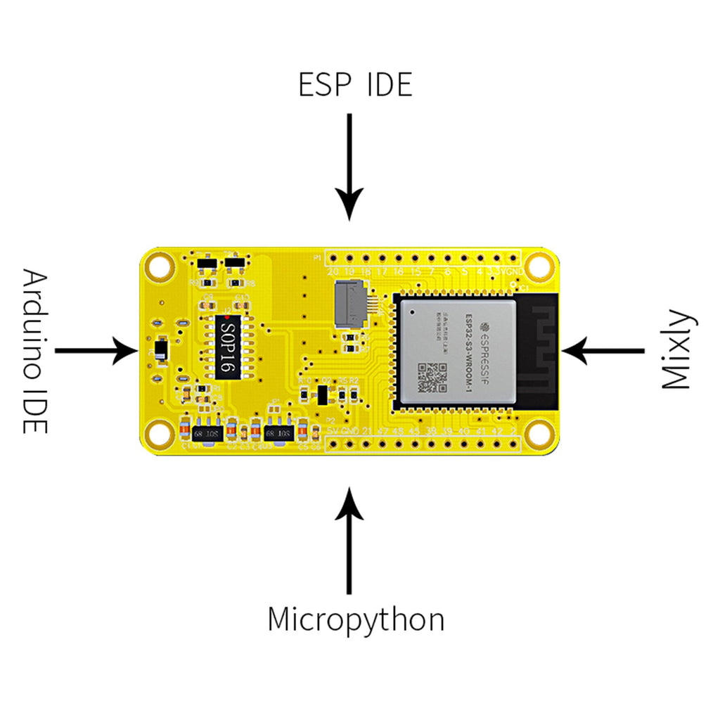 ESP32-S3 1,9-Zoll-Bildschirm-Entwicklungsplatine, WLAN, Bluetooth, 170